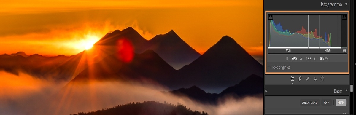 Modificare ed esportare in HDR - Lightroom Classic