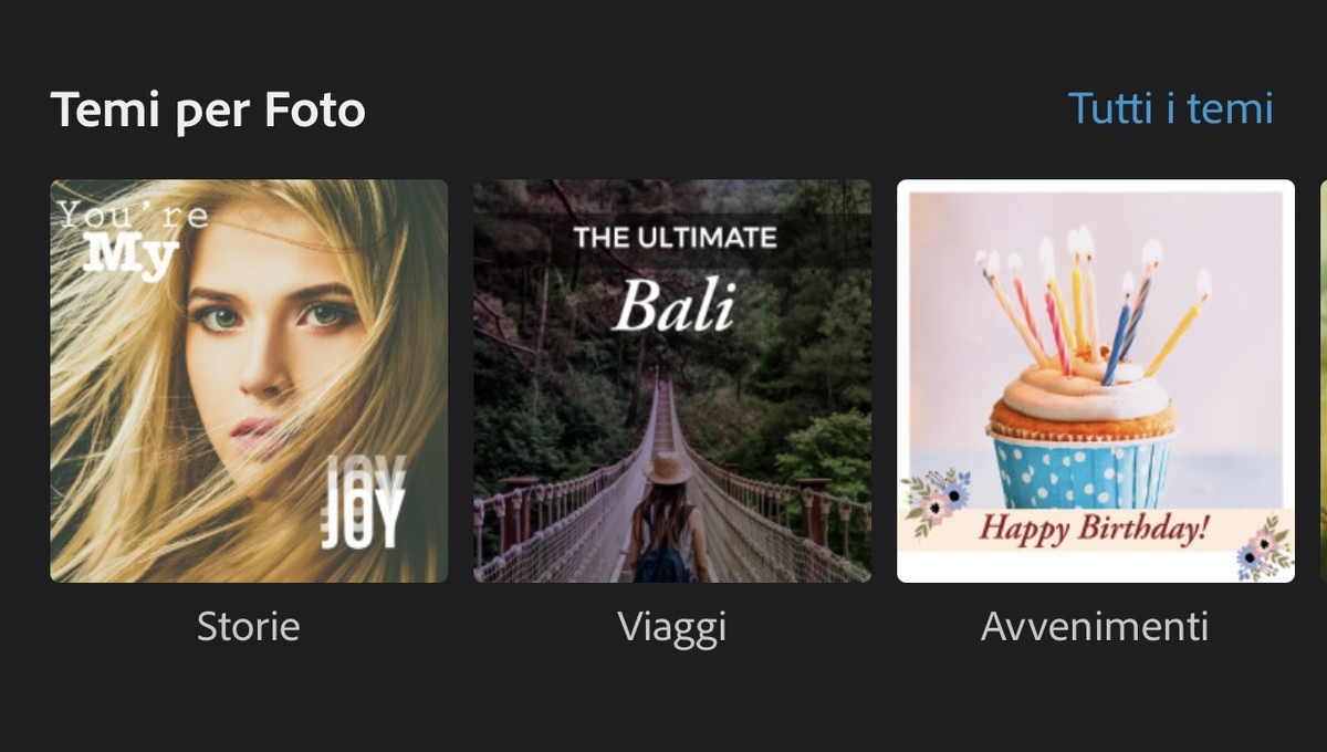 Nozioni di base sull’area di lavoro in Photoshop Express