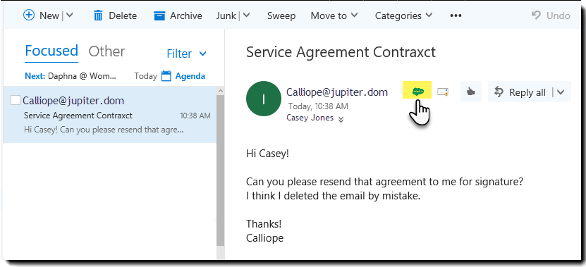Adobe Sign per Salesforce - Guida utente del componente e-mail