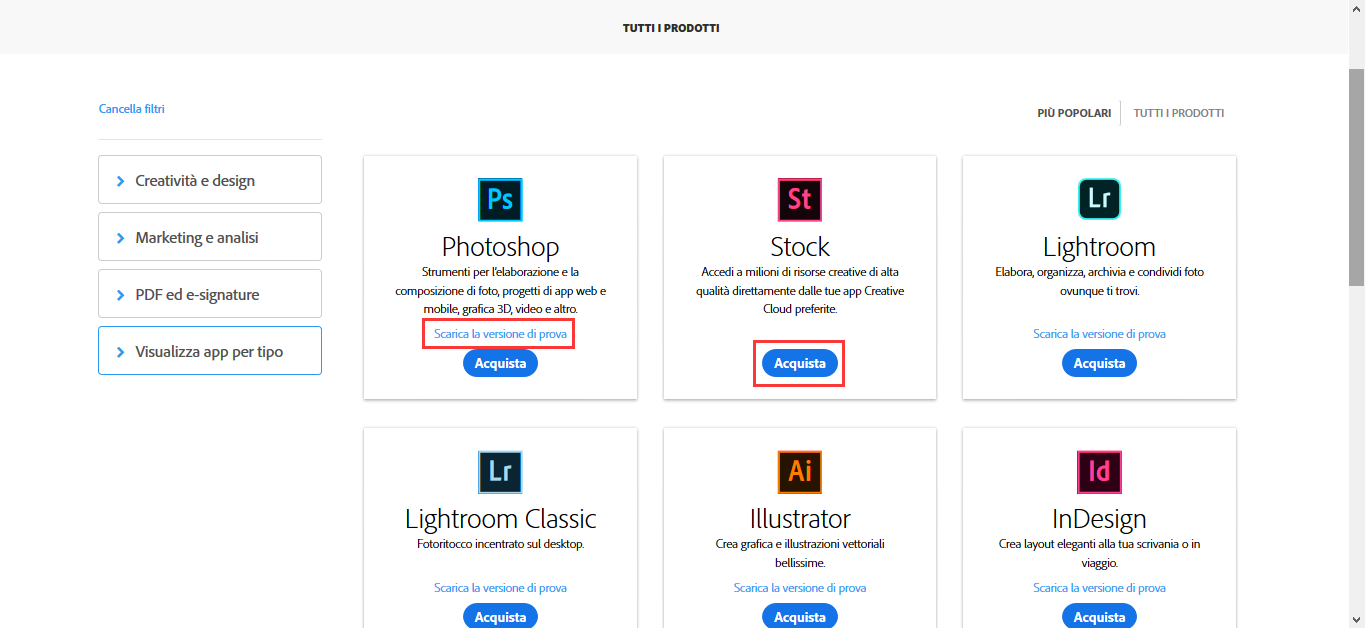 Adobe Store | Domande frequenti su ordini e pagamenti online