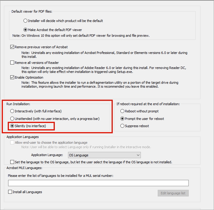 Customization Wizard でインストールパッケージをカスタマイズする方法（Windows）