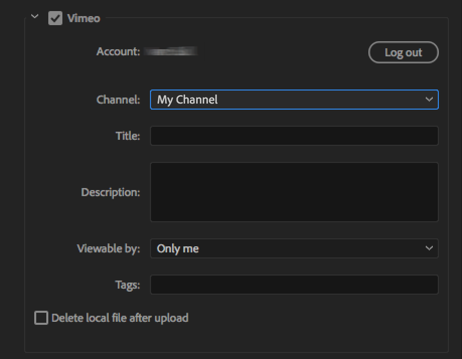 Adobe Media Encoder の書き出し設定リファレンス