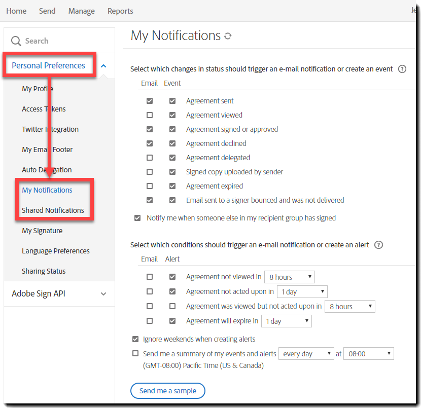 クイックセットアップガイド | Adobe Acrobat Sign