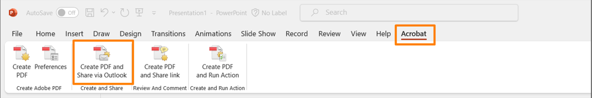 Adobe Acrobat에서 PDFMaker를 사용하여 PDF 작성(Windows)
