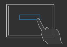 InDesign 터치 작업 영역