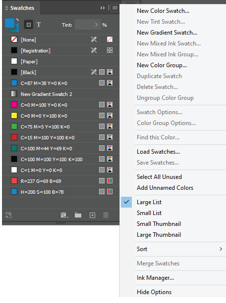InDesign의 작업 영역 기본 사항
