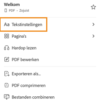 Werken met PDF's in Acrobat Reader Android: nieuwe ervaring