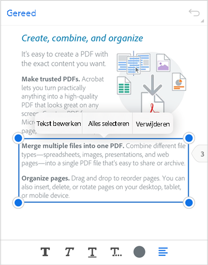 Werken met PDF's in Acrobat Reader iOS: nieuwe ervaring