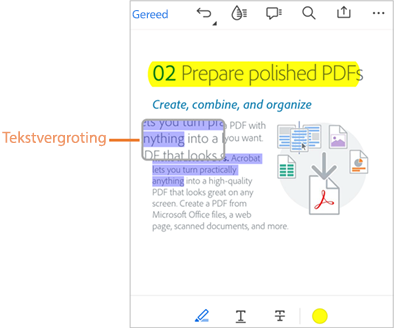 Werken met PDF's in Acrobat Reader iOS: nieuwe ervaring