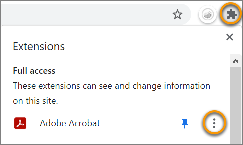 Adobe Acrobat Chrome-extensie