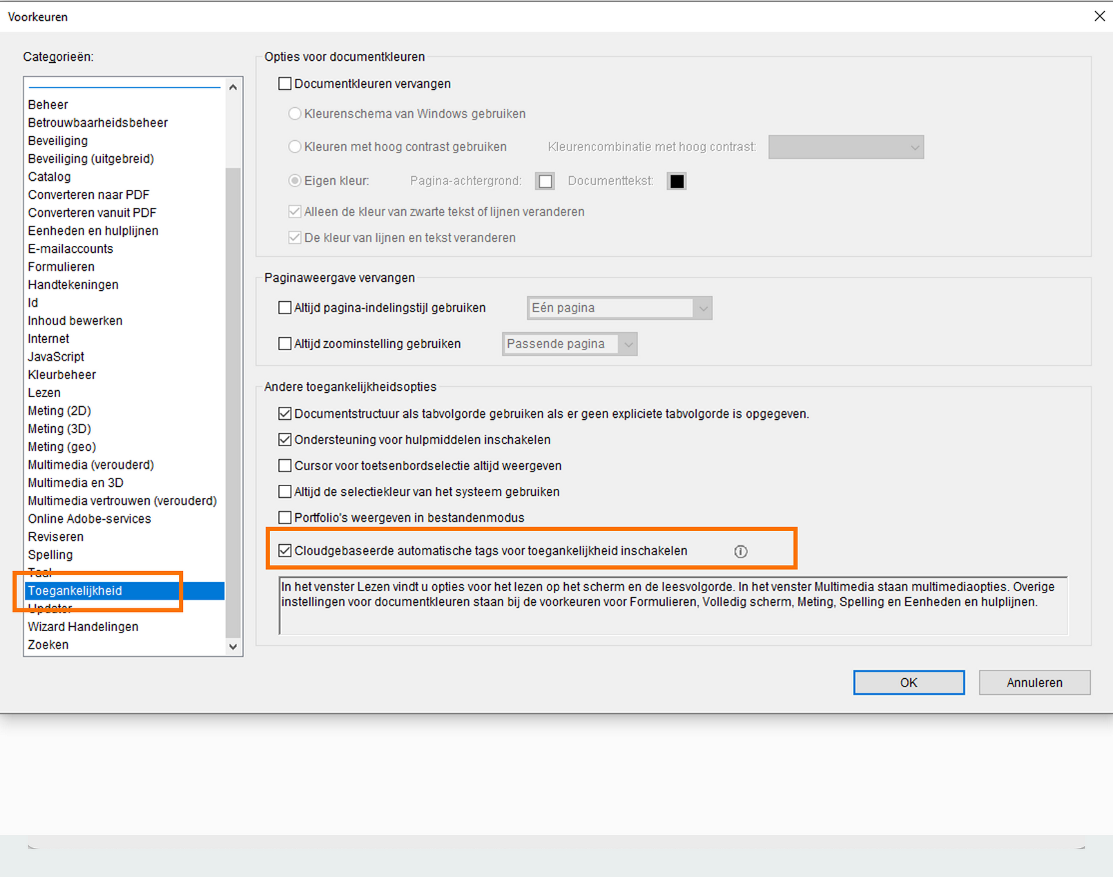 Verbeter de toegankelijkheid van documenten met cloudgebaseerde auto-tagging.