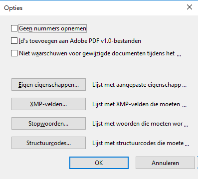 PDF-indexen maken, Adobe Acrobat