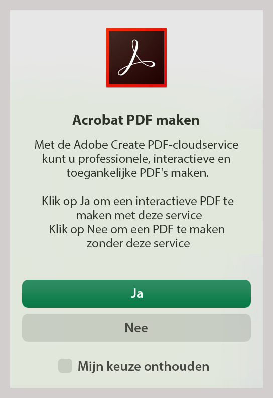 PDF's maken met PDFMaker in Adobe Acrobat (Windows)