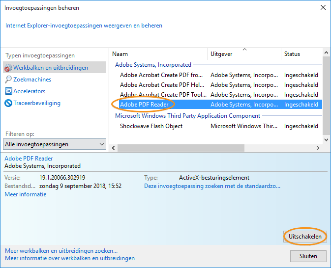 PDF in browser weergeven: Adobe Acrobat, Acrobat Reader