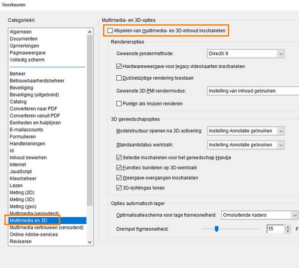 3D-modellen weergeven in PDF's, Adobe Acrobat