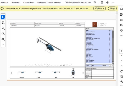 3D-modellen weergeven in PDF's, Adobe Acrobat