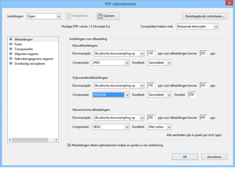 PDF's optimaliseren in Adobe Acrobat Pro