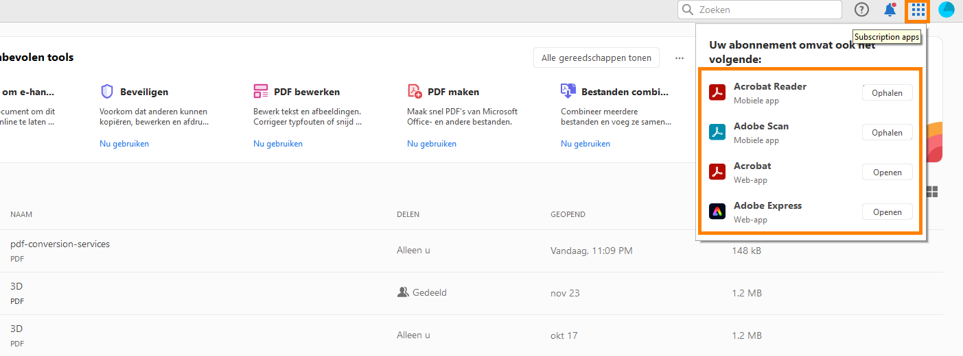 Overzicht van nieuwe functies | Acrobat-versie van maart 2023
