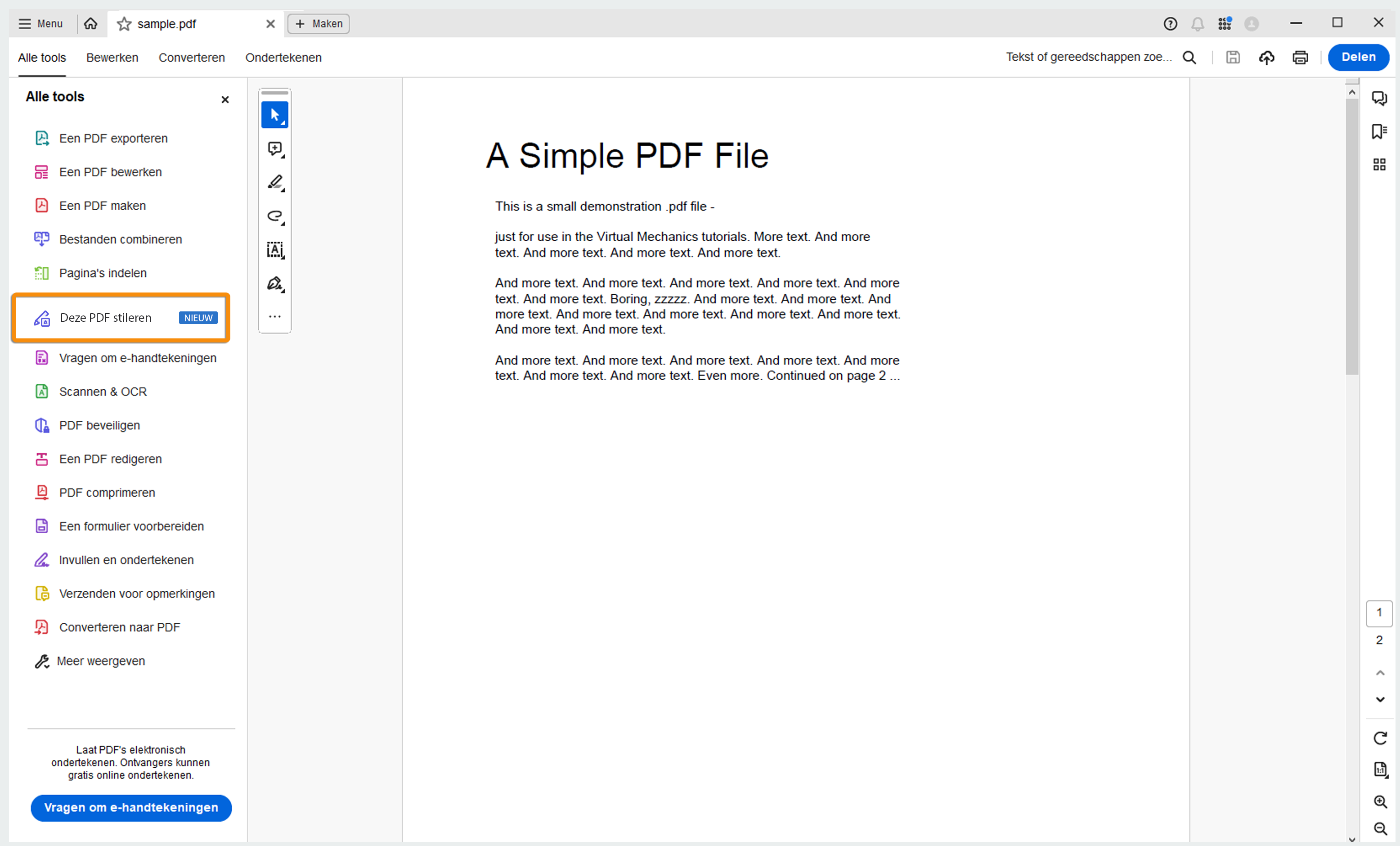 Nieuw in Adobe Acrobat