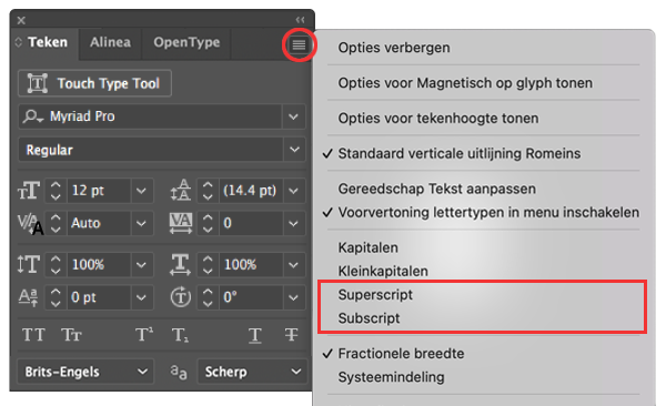 Geavanceerde opmaak toevoegen aan tekst