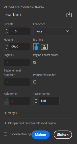 Documenten maken met een groot aantal sjablonen en voorinstellingen
