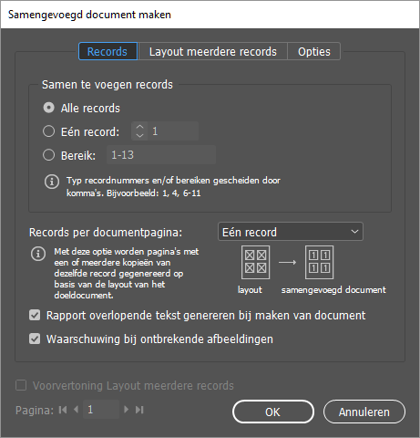 Gegevens samenvoegen voor het maken van standaardbrieven, enveloppen of ...