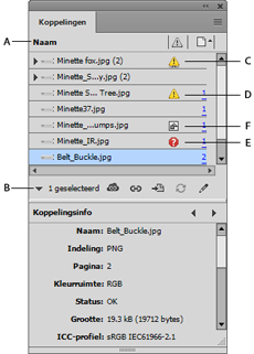 Gekoppelde of ingesloten afbeeldingen beheren in Adobe InDesign