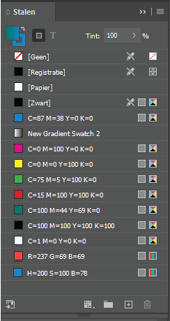 Stalen maken, beheren en importeren in InDesign