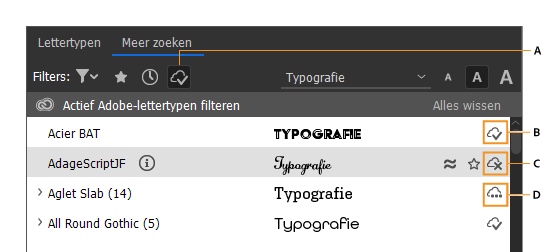Lettertypen in InDesign gebruiken