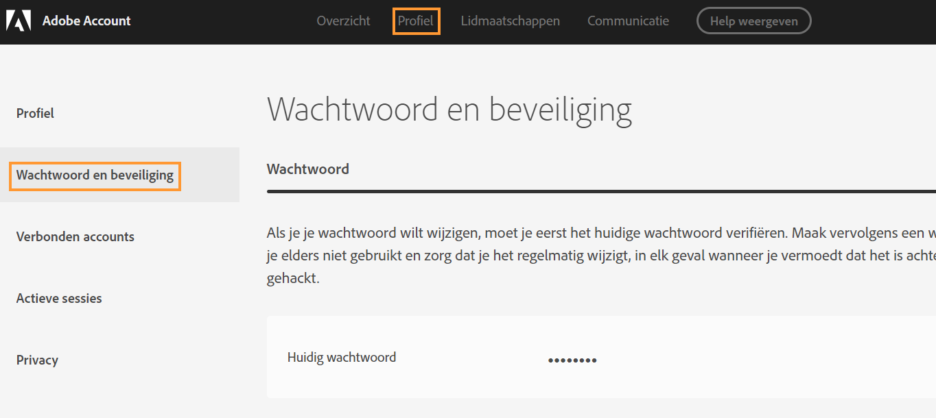 Lees hoe je een vergeten wachtwoord opnieuw instelt of je huidige ...