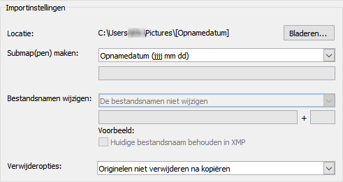 Foto's en video's importeren in de Elements Organizer