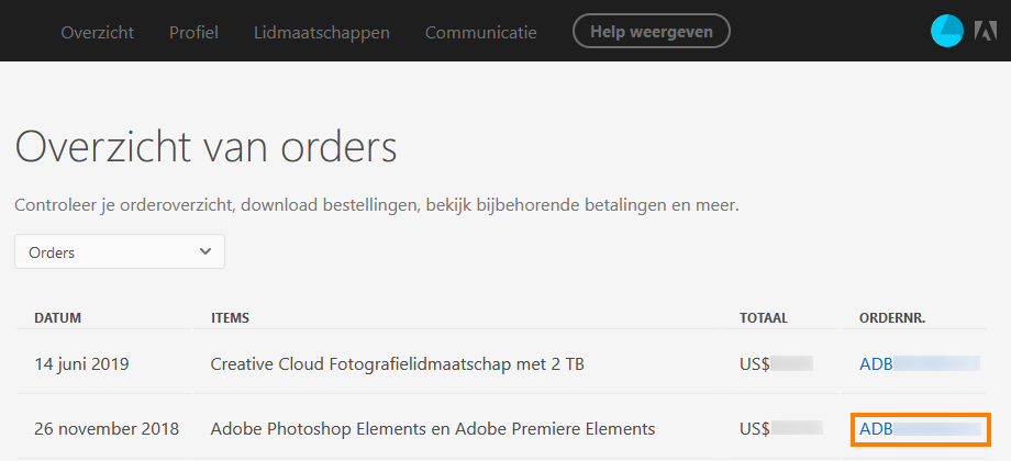 Zoek het serienummer voor Adobe Photoshop Elements