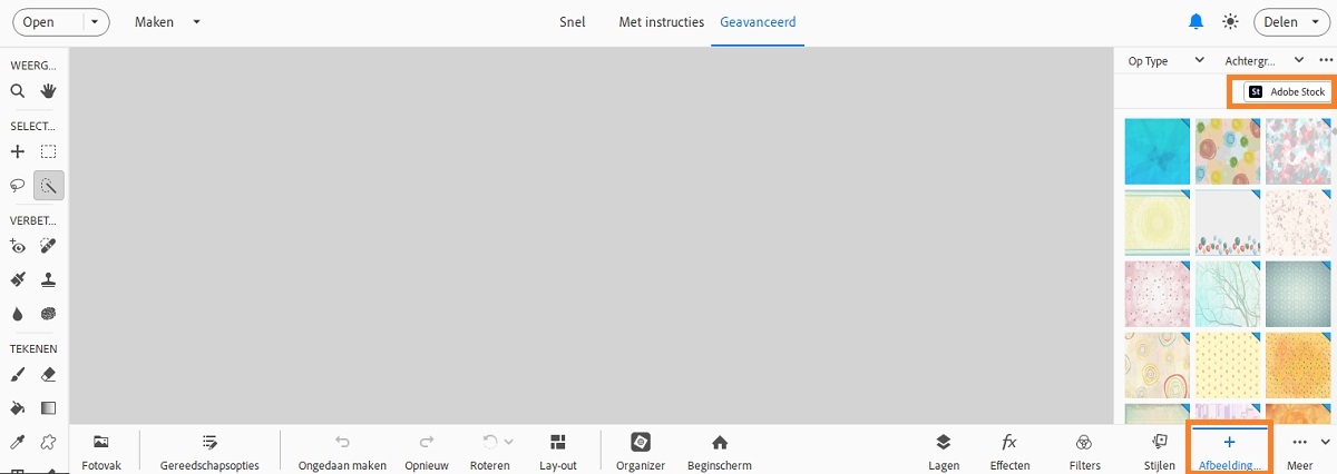 Integratie met Adobe Stock
