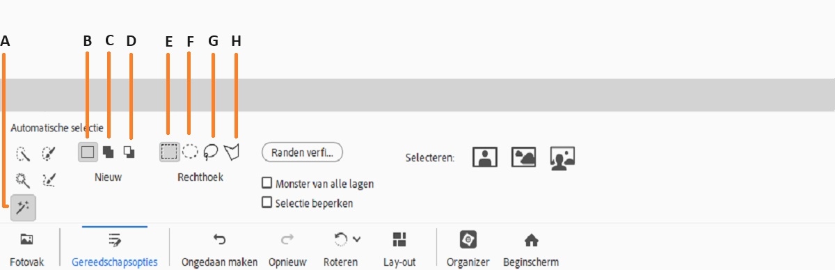 Selecties maken in Photoshop Elements