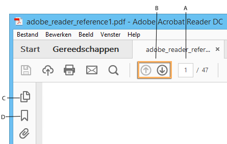 PDF's opslaan, weergeven en doorzoeken, Adobe Acrobat Reader