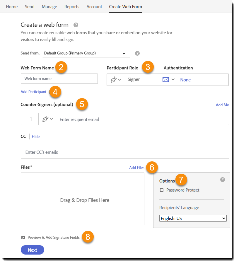 Een webformulier maken