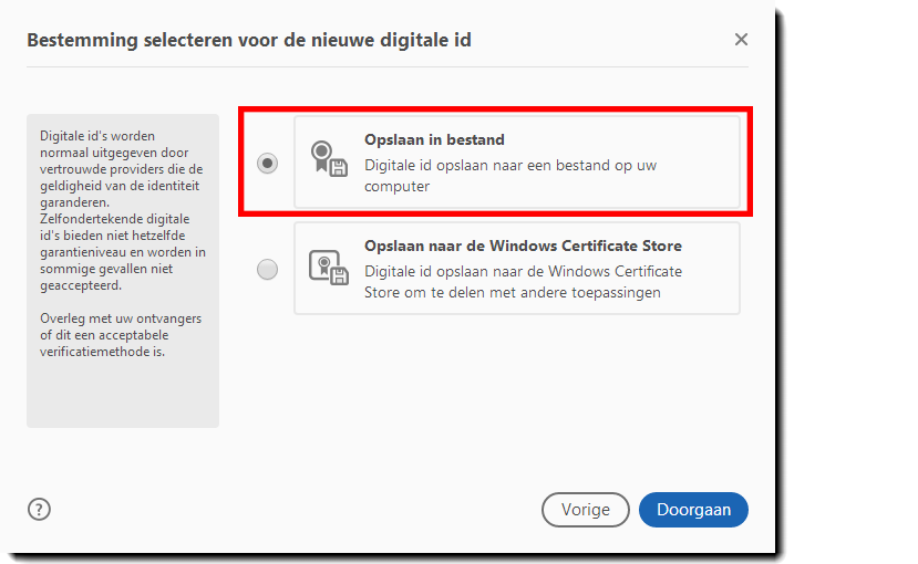 Digitale handtekeningen gebruiken