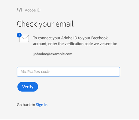 Meld u aan bij uw Adobe ID-account met uw Facebook- of Google-account ...