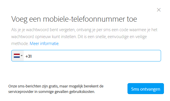 Je telefoonnummer gebruiken om je account te herstellen
