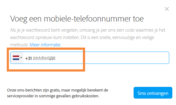 Je telefoonnummer gebruiken om je account te herstellen