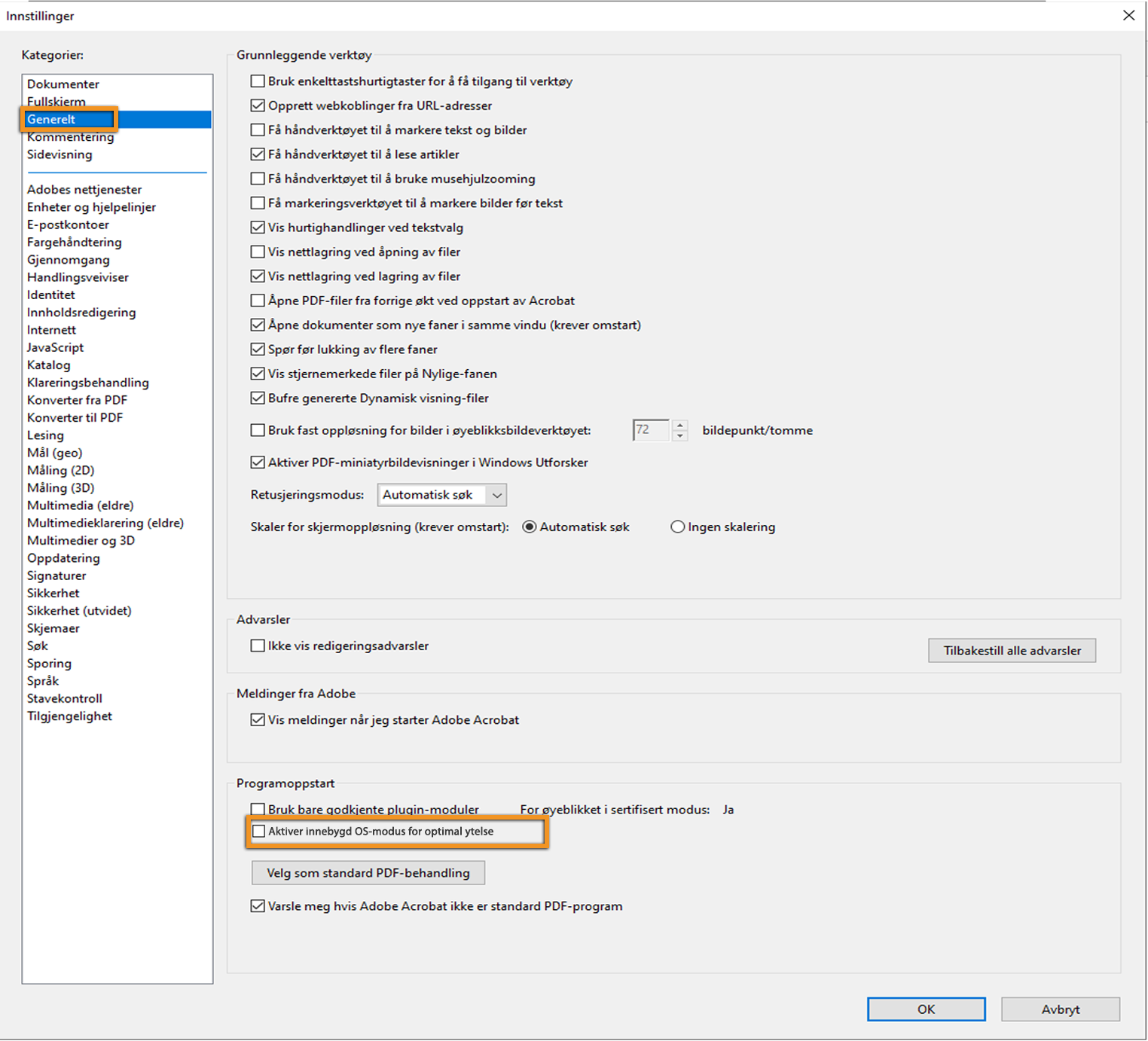 Apple Silicon M1-prosessorstøtte | Acrobat og Acrobat Reader