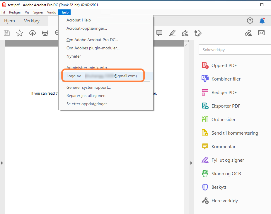 Feilsøk aktivering | Acrobat DC-abonnement
