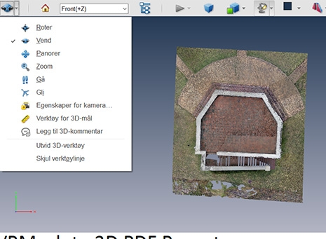 Vise 3D-modeller i PDF-filer, Adobe Acrobat