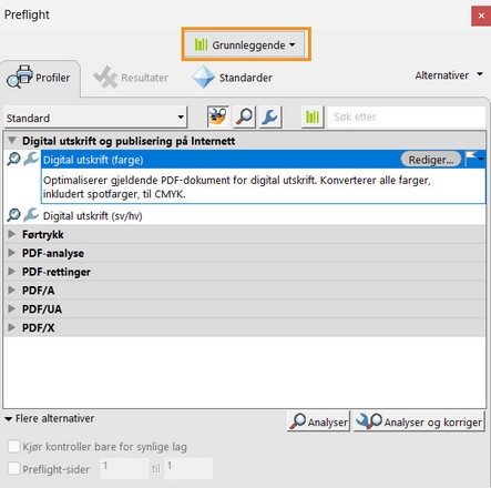 Preflight-biblioteker (Acrobat Pro)