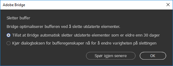 Jobb med Adobe Bridge-lageret