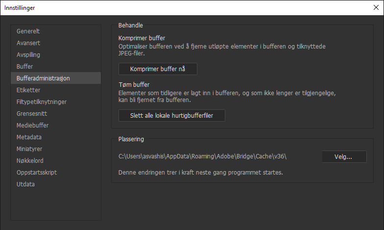 Jobb med Adobe Bridge-lageret