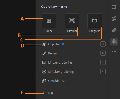 Bruk maskering for lokale justeringer