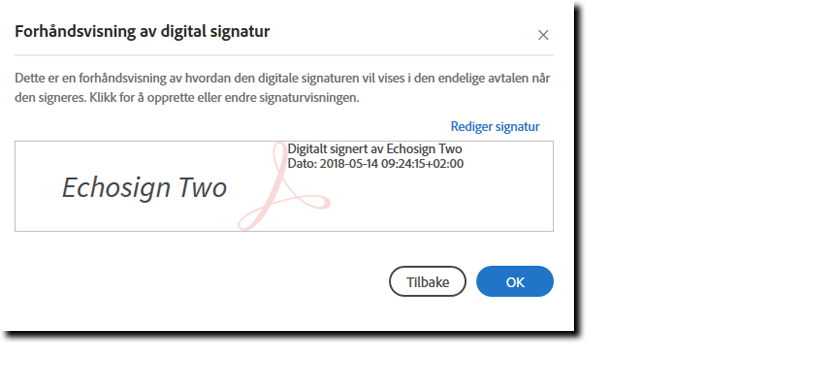 Bruke digitale signaturer