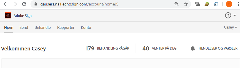 Echosign-domeneendring (EDC)