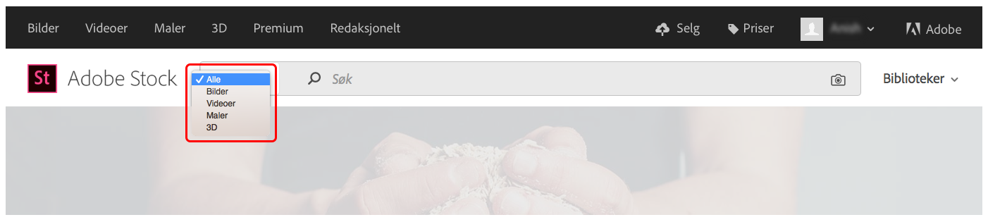 Finn ut hvordan du bruker Adobe Stock-webområdet til å utforske og ...
